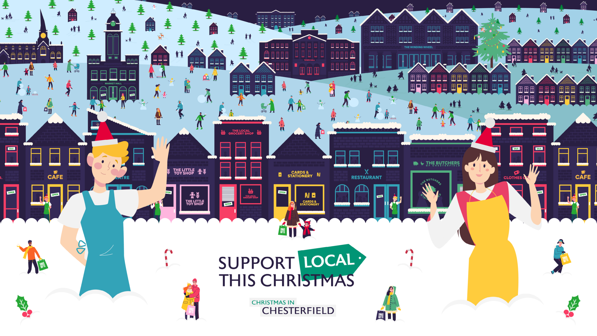 Chesterfield Market at Christmas | Destination Chesterfield