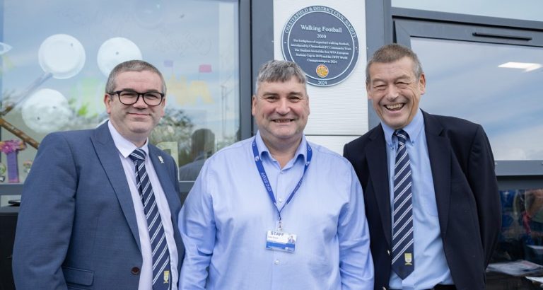 Blue plaque unveiled to mark Chesterfield as the home of walking ...